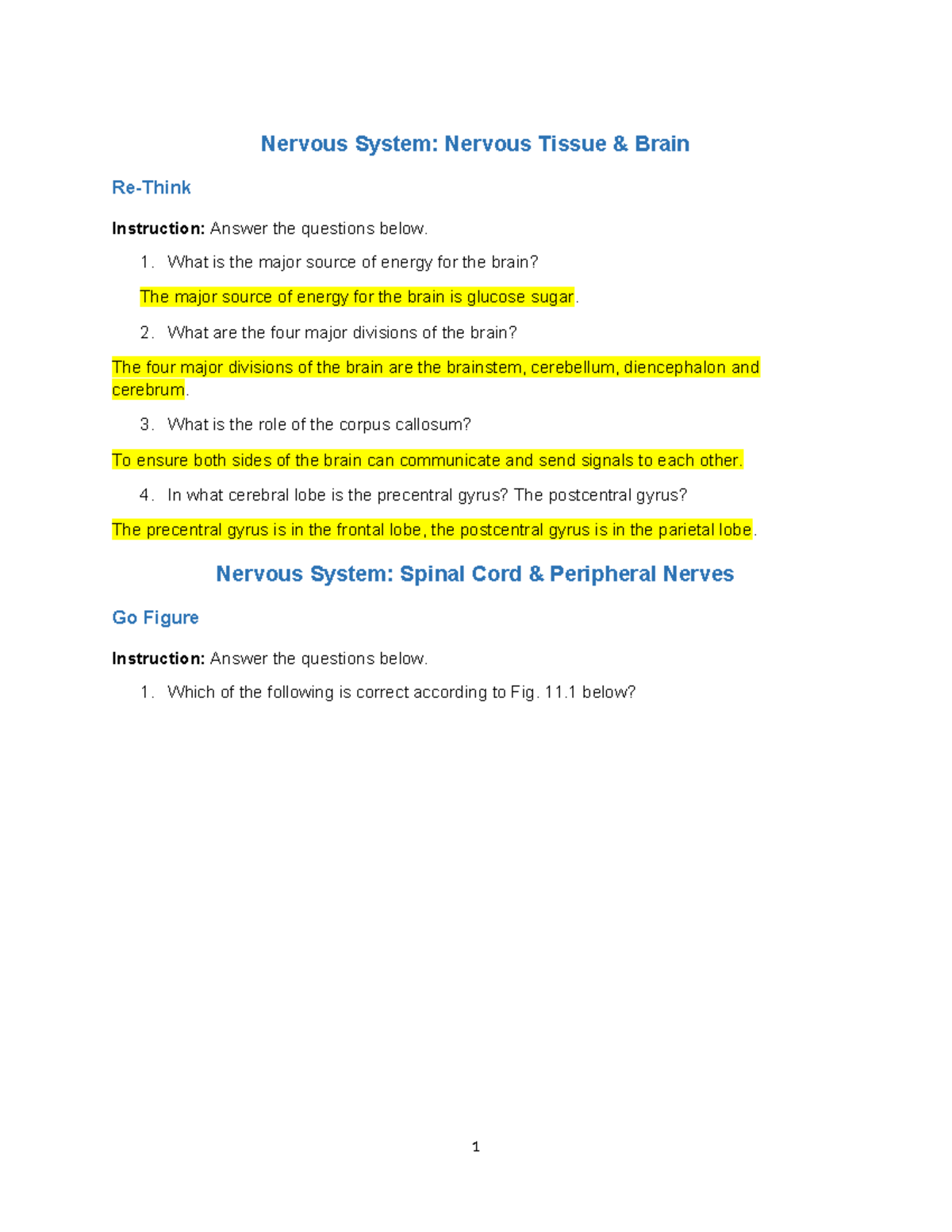 AHP106 Wk3 Assignment - Nervous System: Nervous Tissue & Brain Re-Think ...