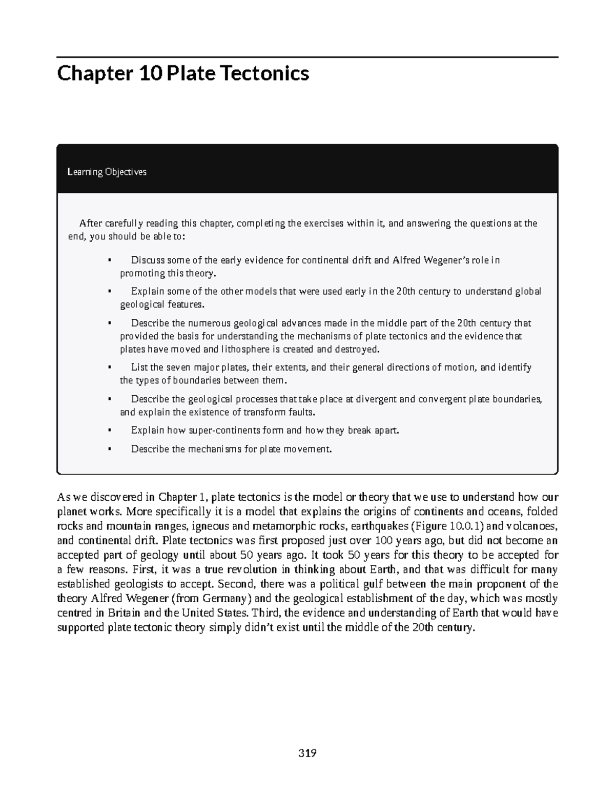Physical Geology 2nd Edition Chapter 10 Plate Tectonics - Chapter 10 ...