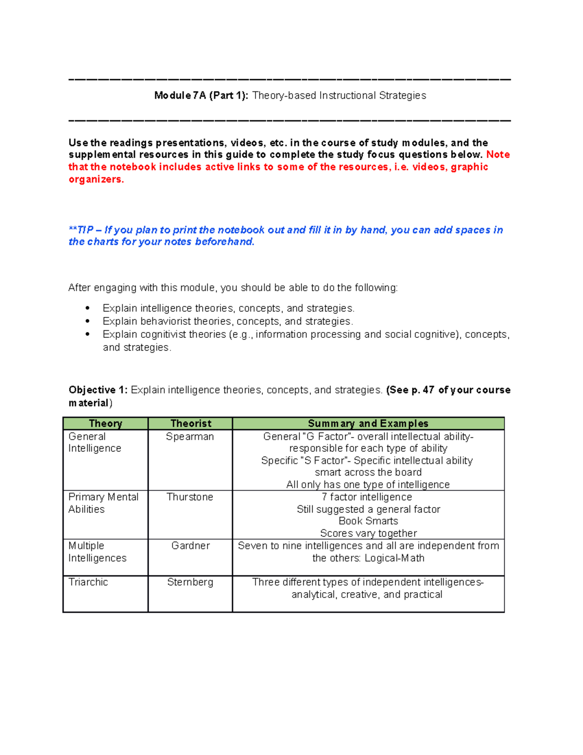 Module 7A Notebook - Updated - - Studocu