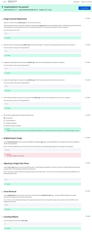 Module 2 exam - This MATLAB course was published on Coursera by the MathWorks team. - Adjusting ...
