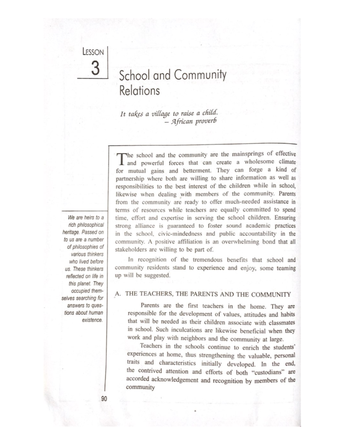 THE TEACHING PROFESSION LECTURE NOTES - Bachelor of Science in ...