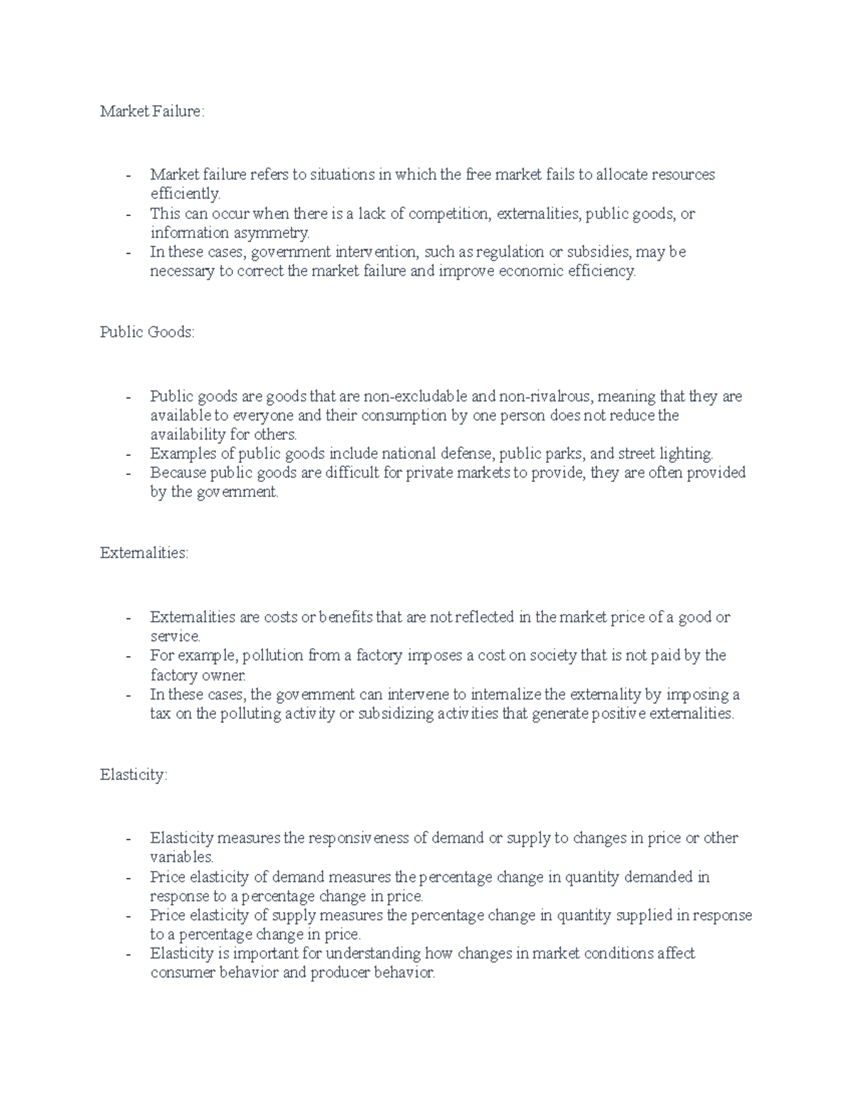 Economy Notes 4 - Development of fundamental economic concepts, basic ...