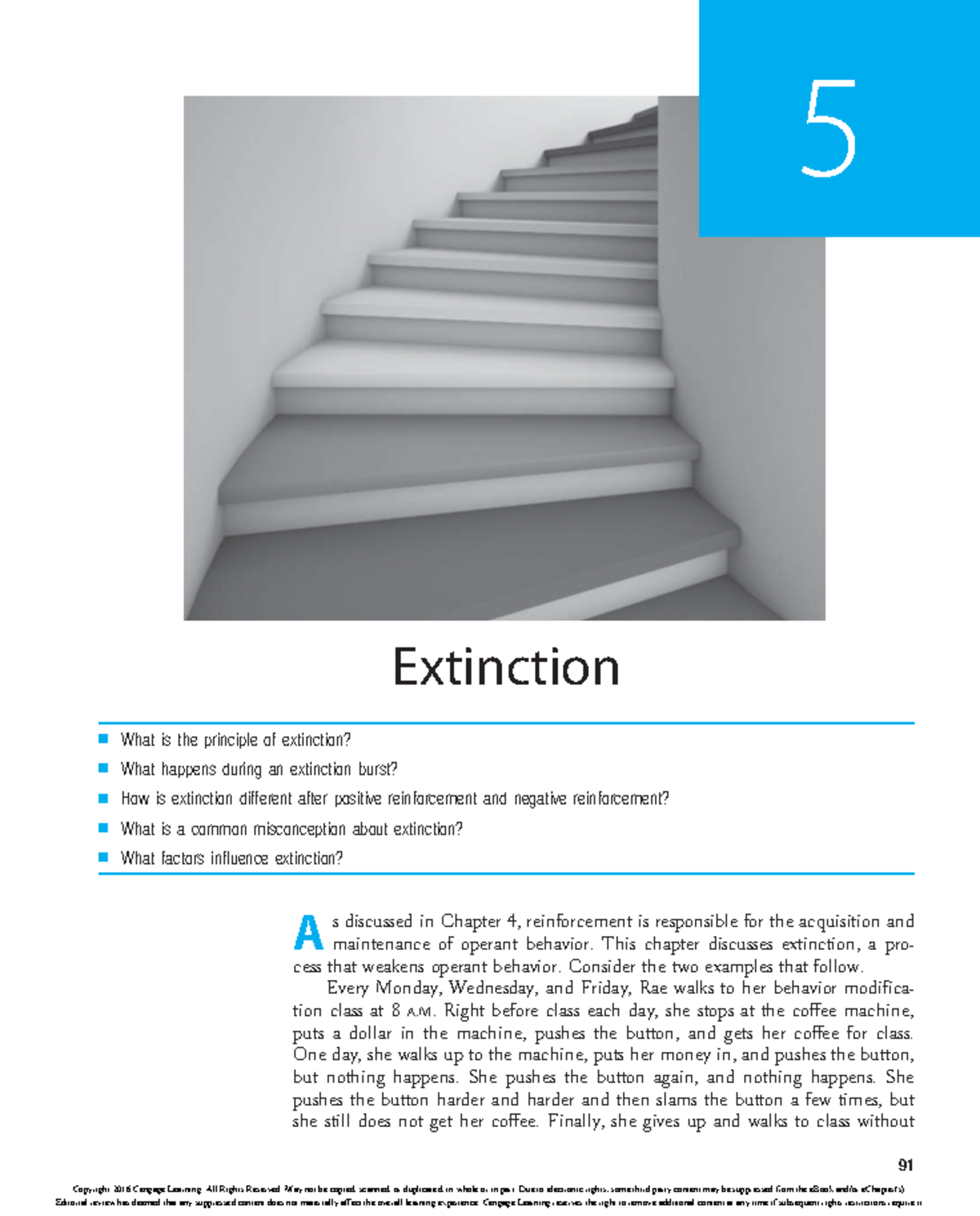 Psych 2440 Ch 5 - 5 Extinction What is the principle of extinction ...