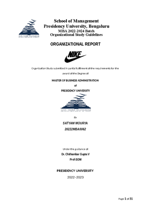 Internship Report ON MOZO HUNT Company - ORGANIZATIONAL STUDY REPORT ON ...