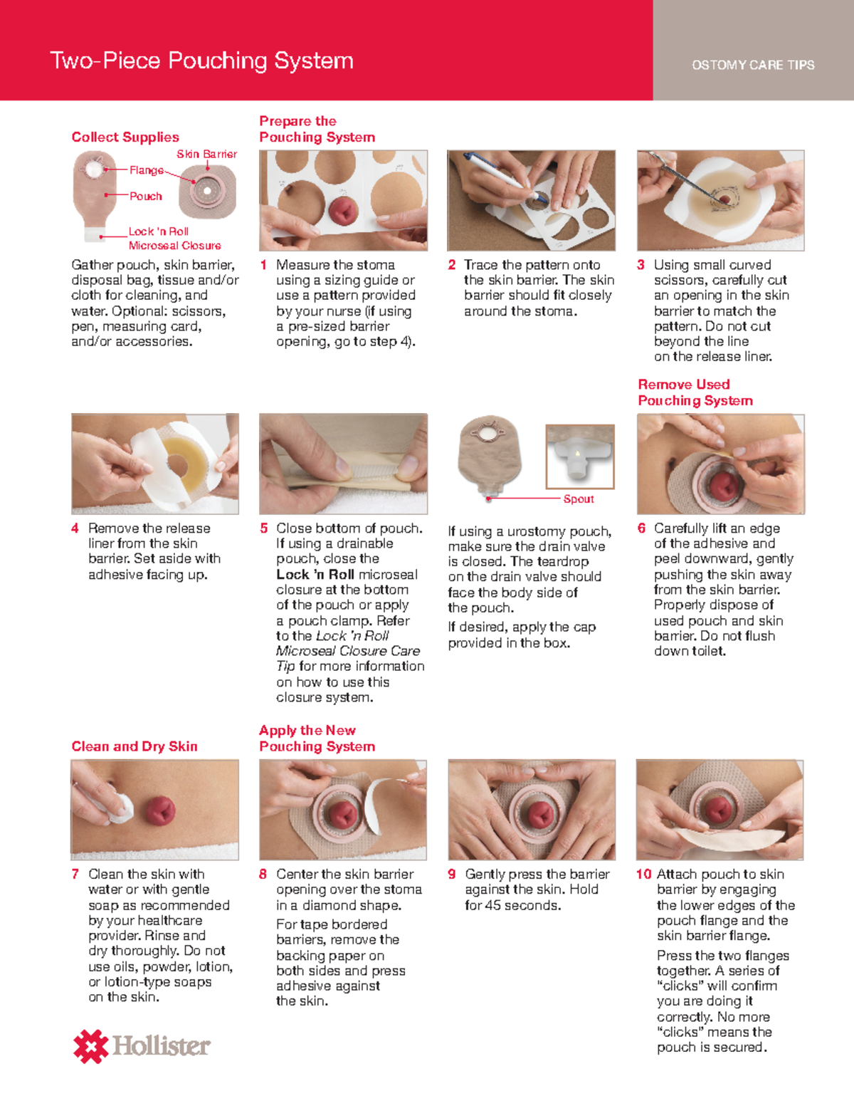 Ostomy Changing Tips Hollister - Two-Piece Pouching System OstOmy Care ...