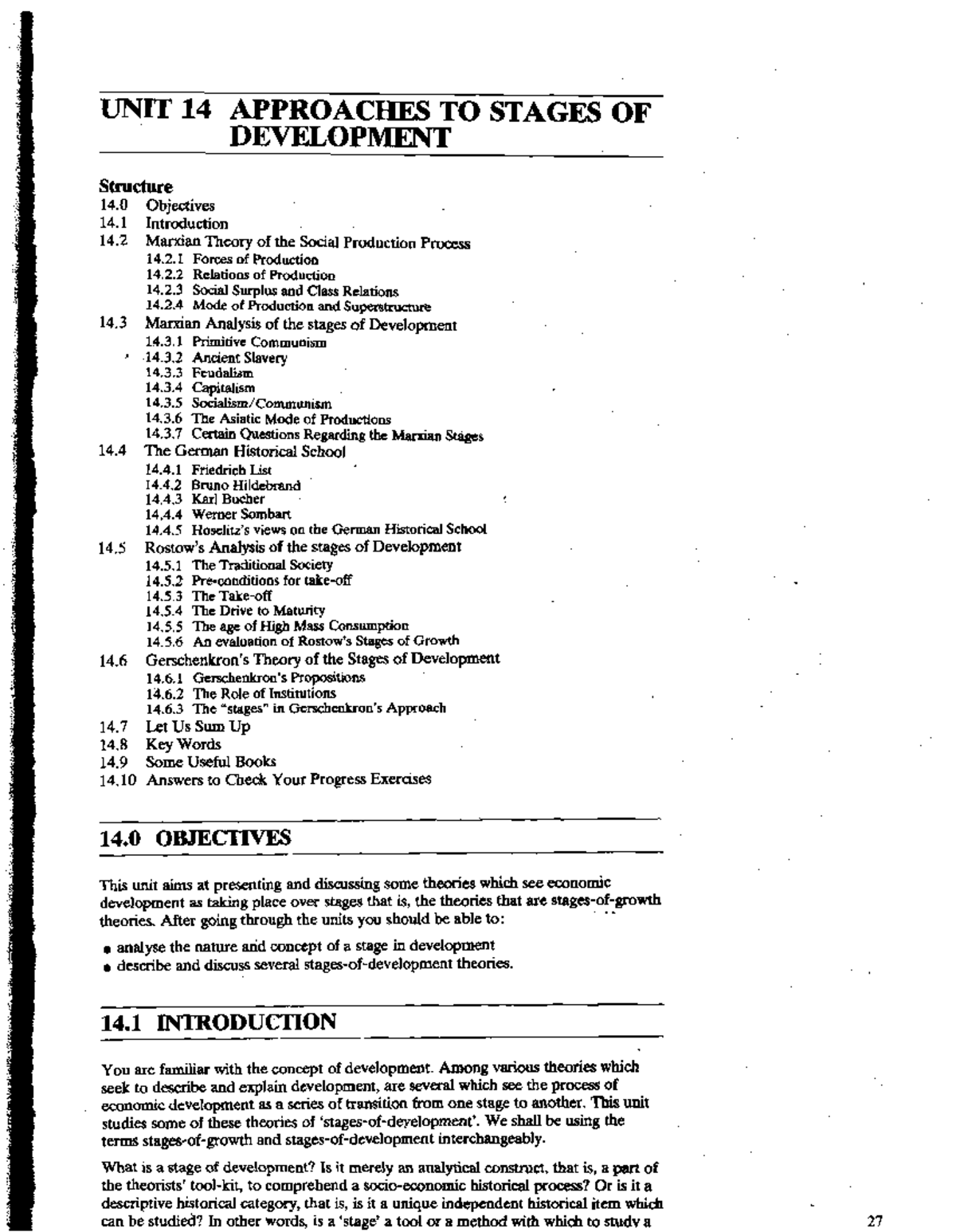 Unit-14 - INDUSTRY AND SECTORAL LINKAGES - UNIT 14 APPROACHES TO STAGES ...