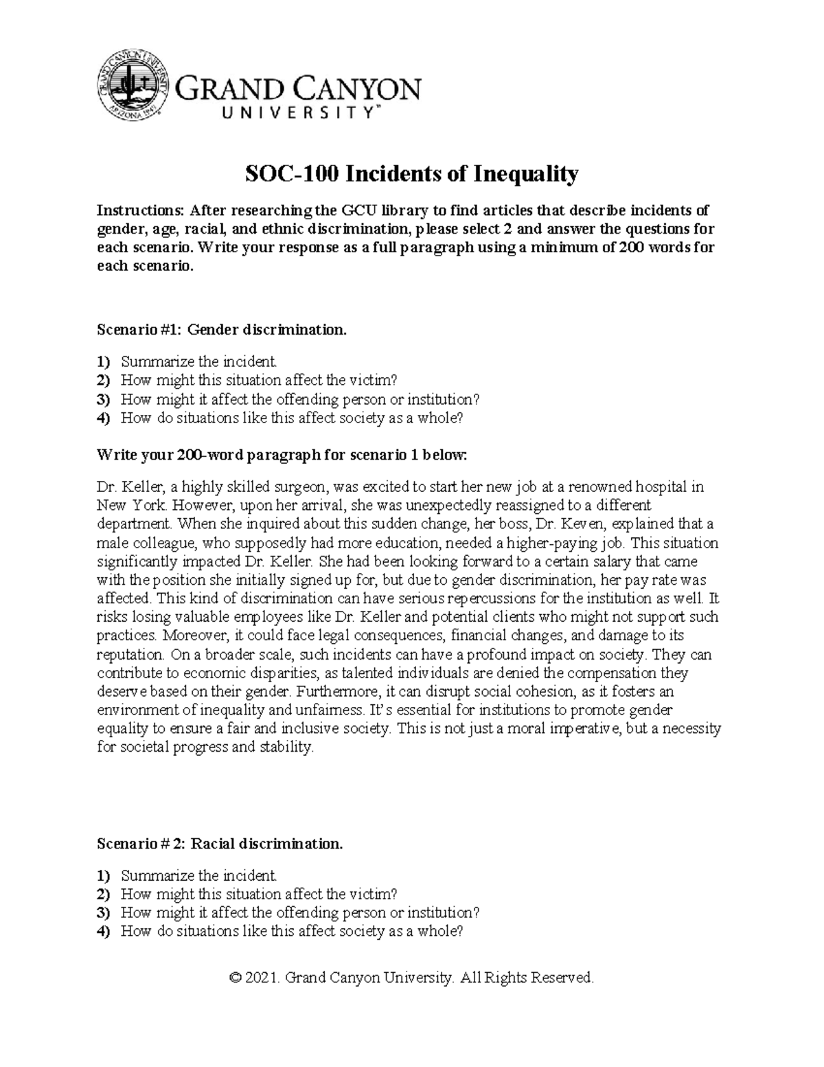 SOC-100 Incidents done - Write your response as a full paragraph using ...