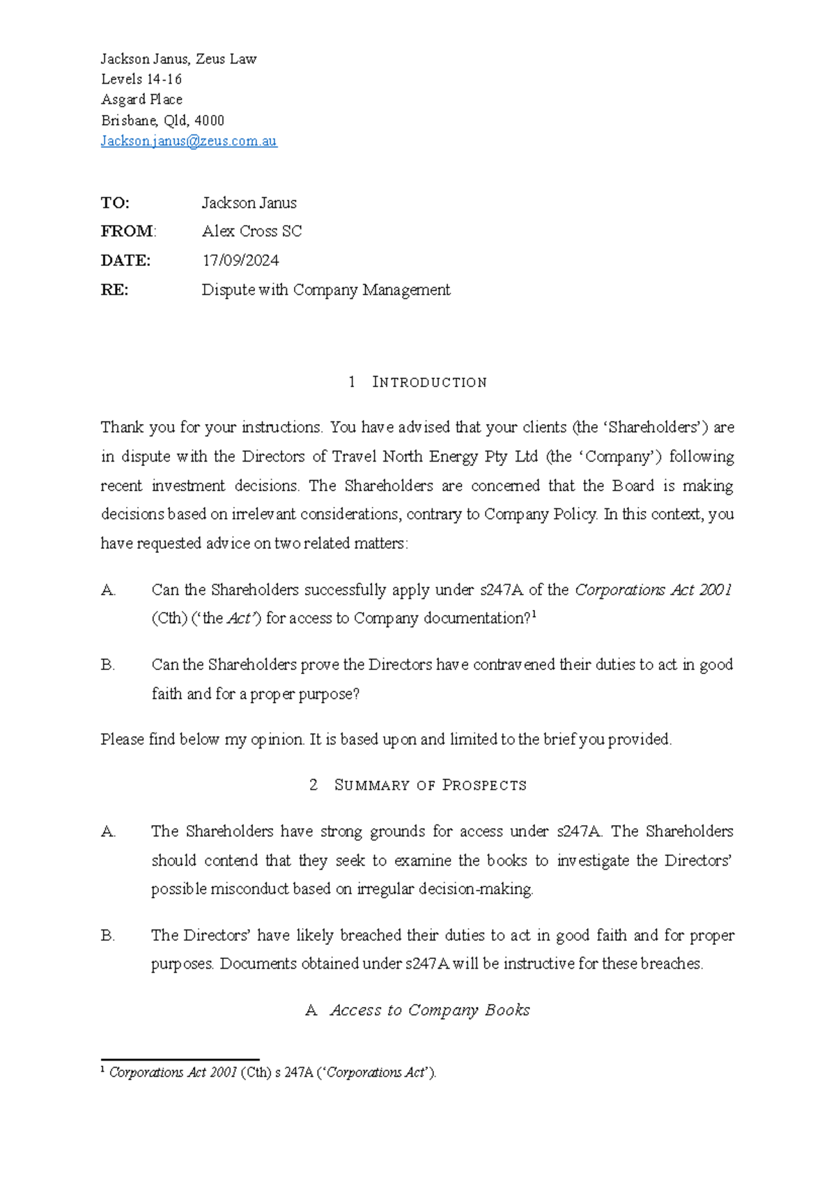 2024 A1 Exemplar 2 - Jackson Janus, Zeus Law Levels 14- Asgard Place ...