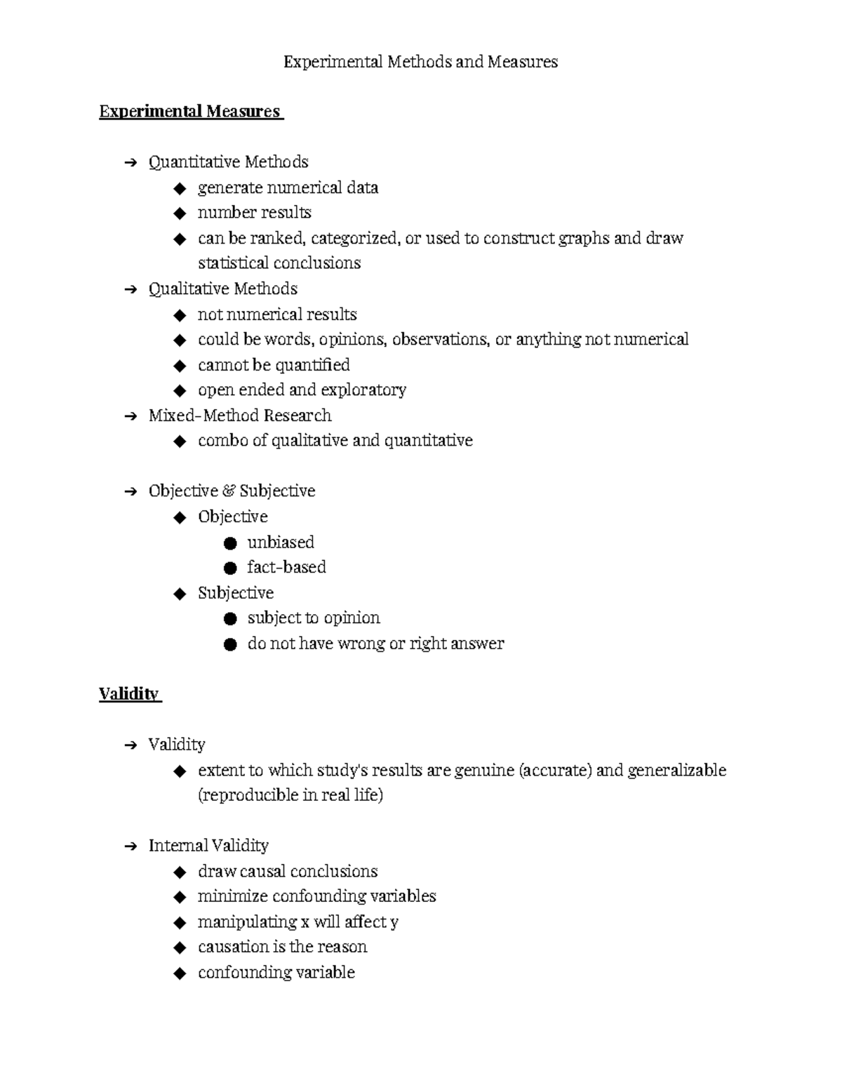 Experimental Methods and Measures - Experimental Methods and Measures ...