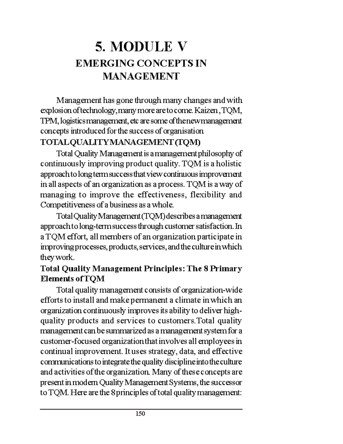 Module 5 emerging concept in management - 5. MODULE V EMERGING CONCEPTS ...
