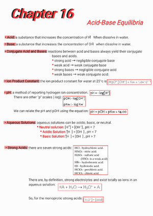 Chapter 17 - Lecture Summary - o Additional Aspects of Aqueous ...