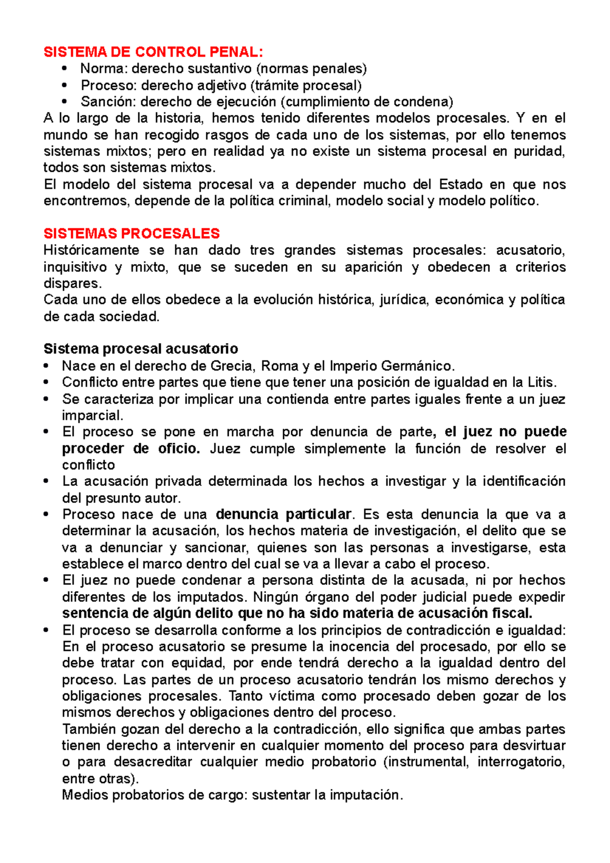 Sistema DE Control Penal 2 - SISTEMA DE CONTROL PENAL: Norma: derecho ...