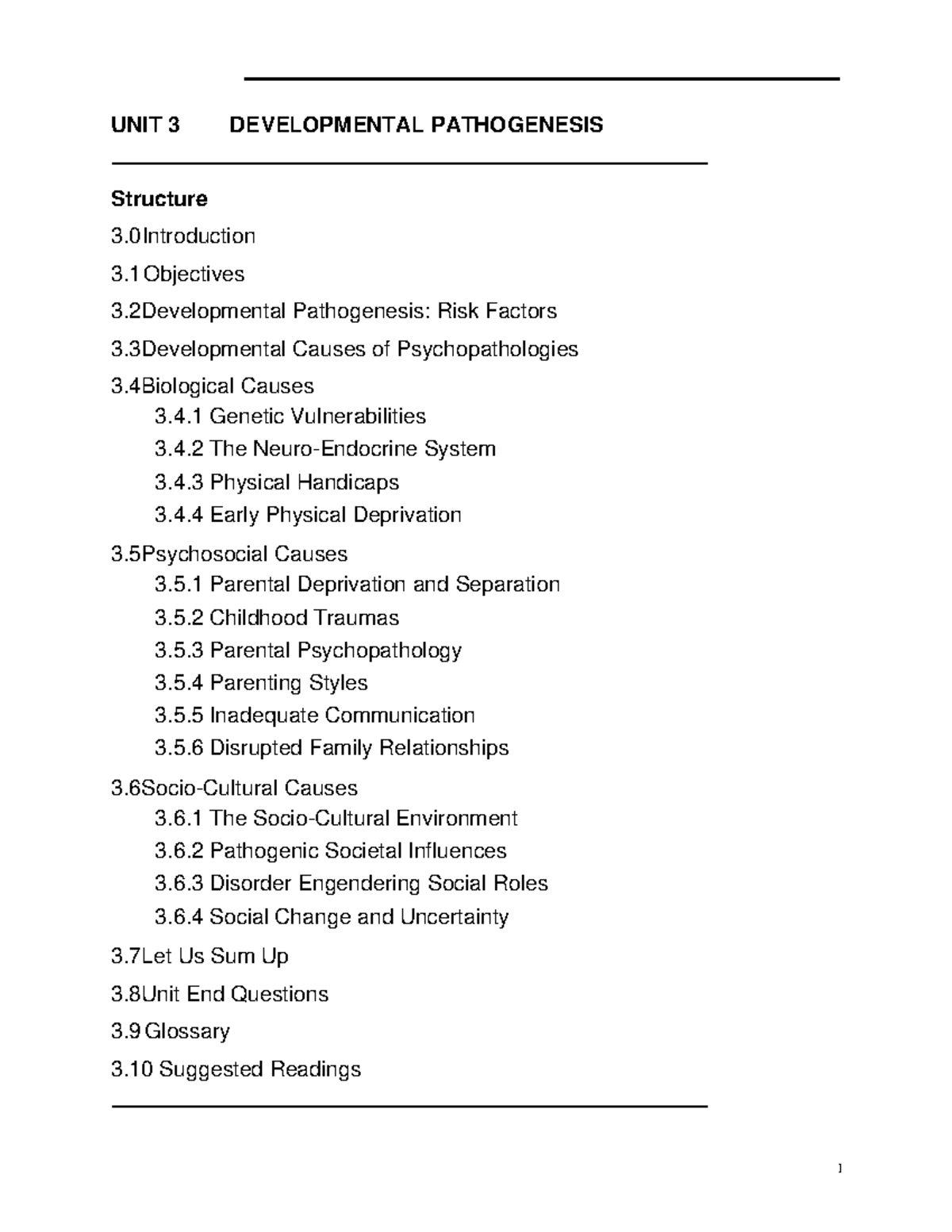 Developmental Pathogenesis - UNIT 3 DEVELOPMENTAL PATHOGENESIS Structure 3 3 Objectives 3 - Studocu