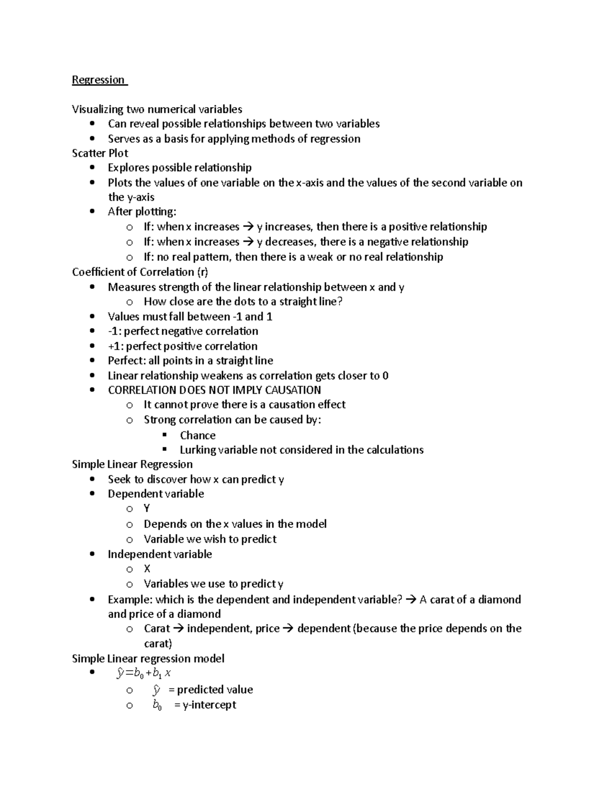 STAT 206 regression and coefficient of correlation - Regression ...