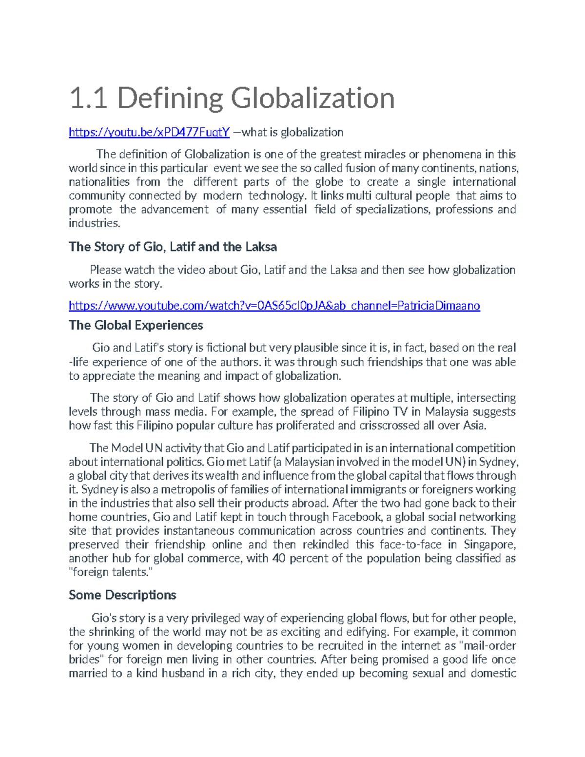 GEC 003 Module 1-2 - .Lecture notes is what it is. - 1 Defining ...