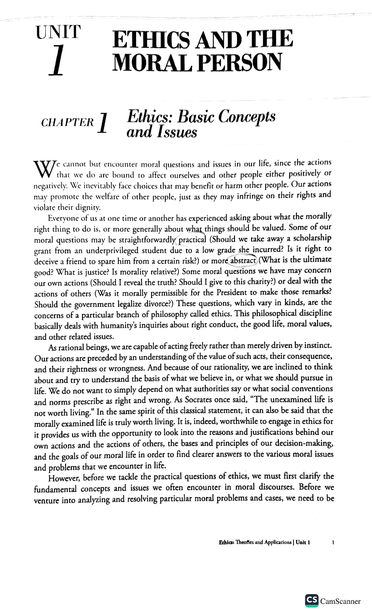 Lesson 1 Ethics-Basic Concepts Evangelista & Mabaquiao, Jr - Reading in History - Studocu