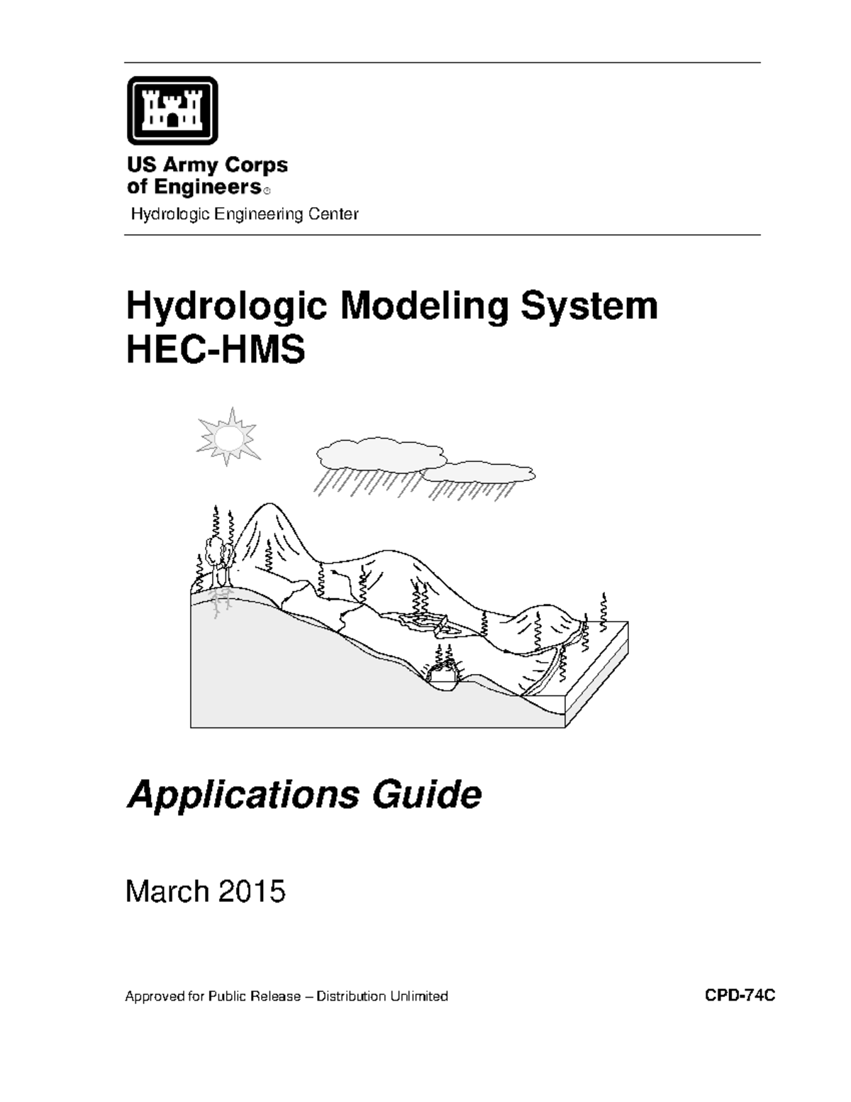 HEC-HMS Applications Guide March 2015 - Hydrologic - Studocu