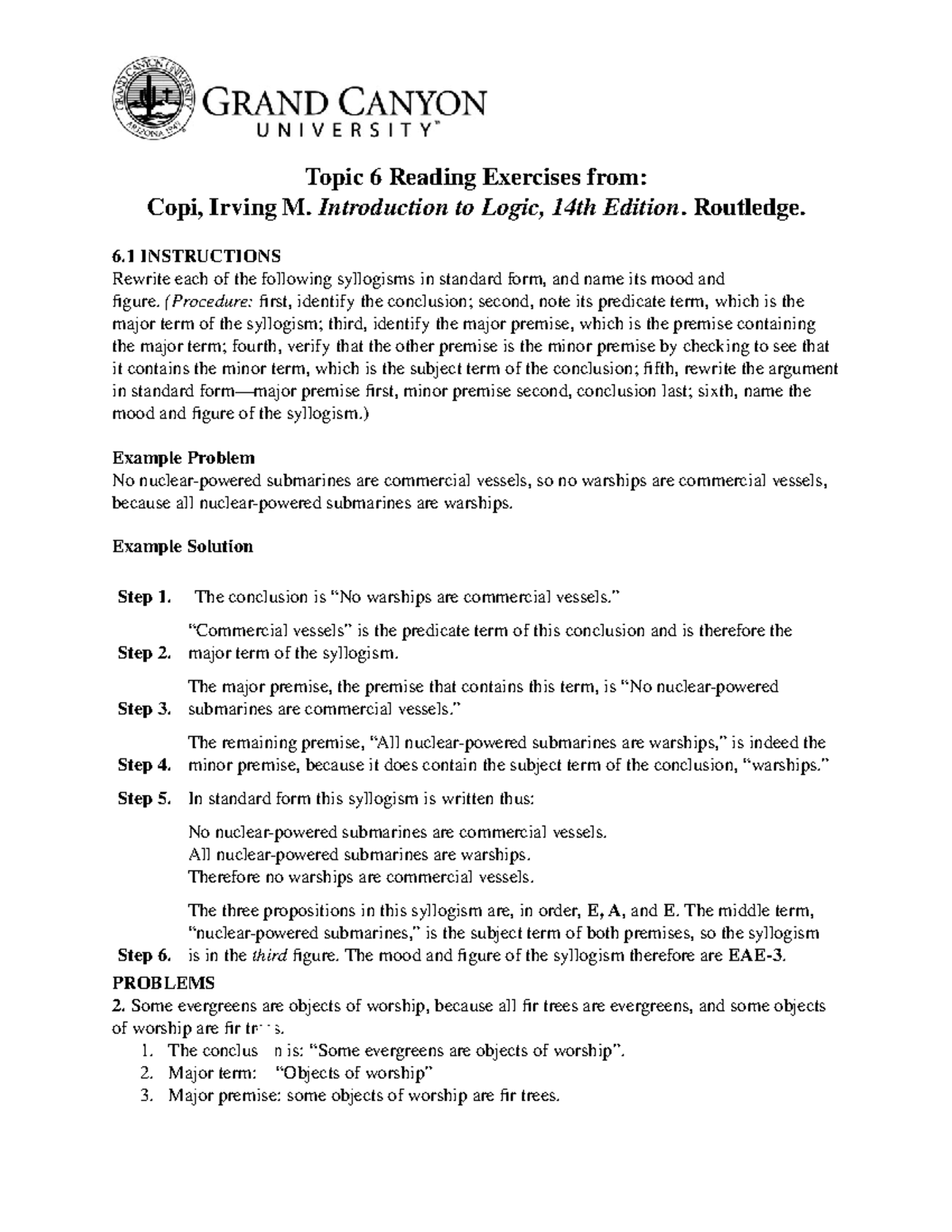 COM362 T6 Reading Exercises Week 6 Topic 6 Reading Exercises From