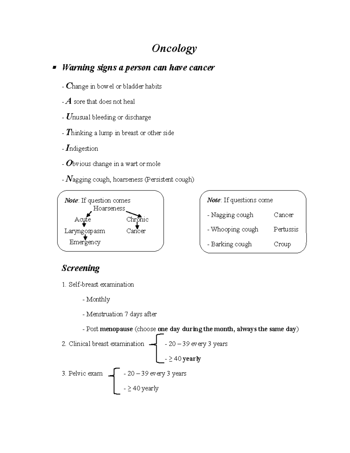 Oncology - Renal Nclex - Practice Materials and Study Guide - Oncology ...