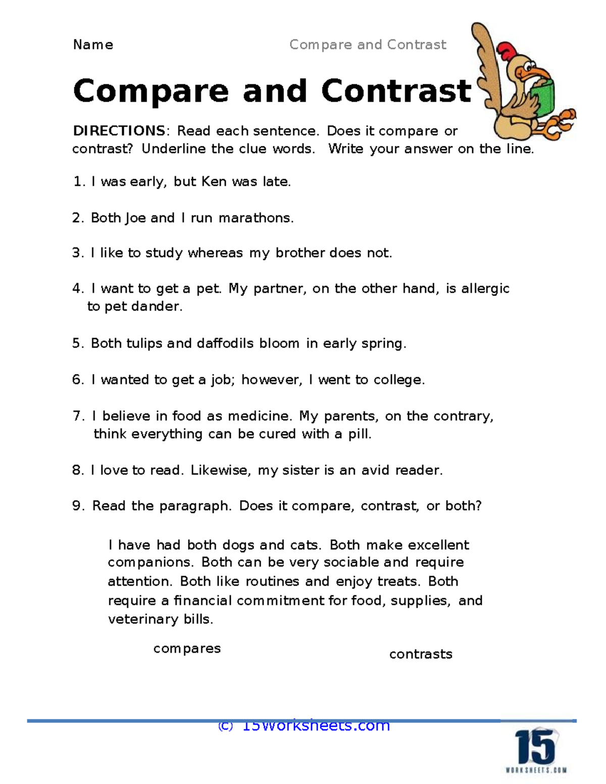 3-414 - .... - Name Compare and Contrast Compare and Contrast ...