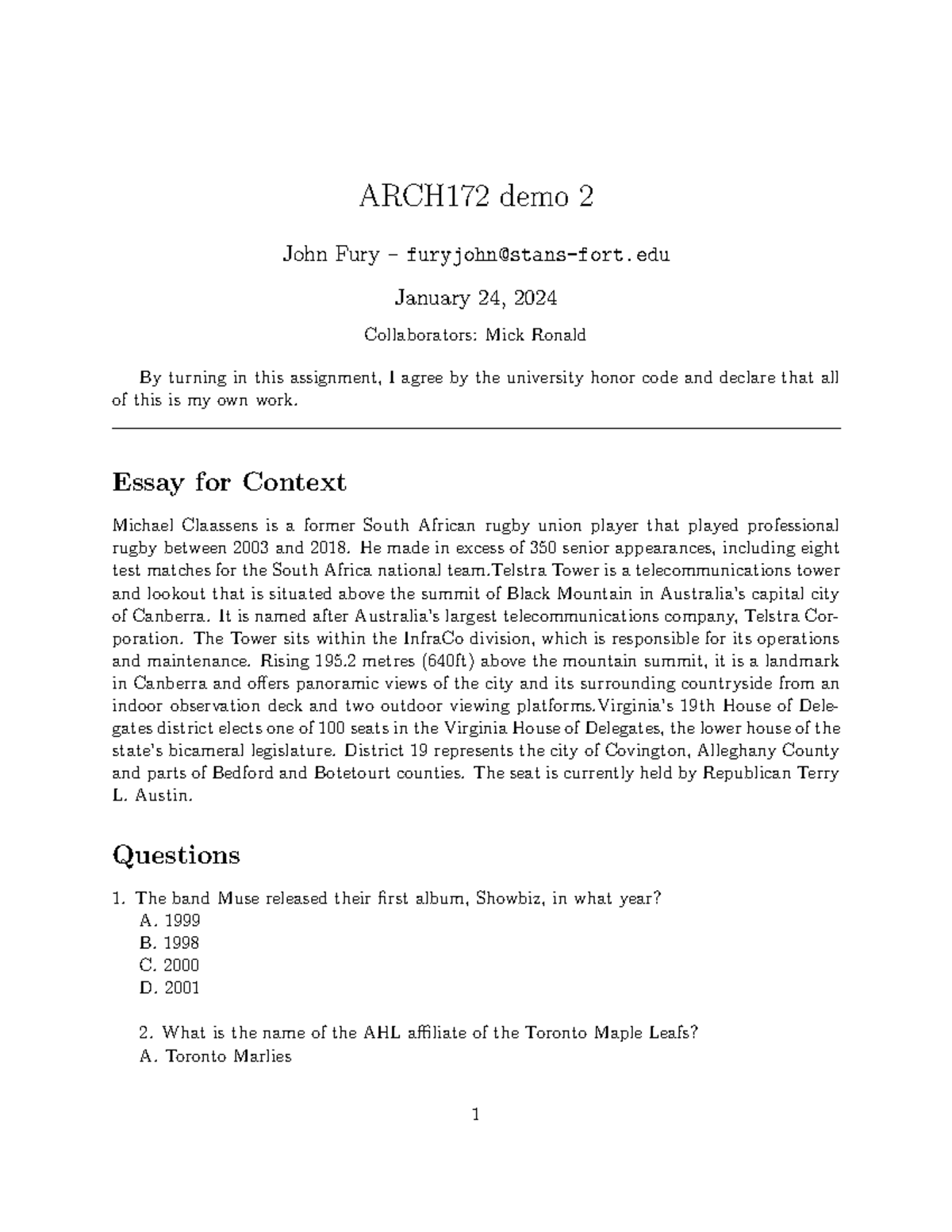 ARCH172 demo 2 - A focus on the construction of small-scale buildings ...