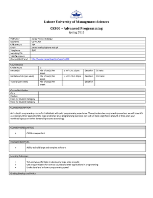 CS310; Algorithms; - qdqd - Lahore University of Management Sciences CS 310 – Algorithms Fall ...