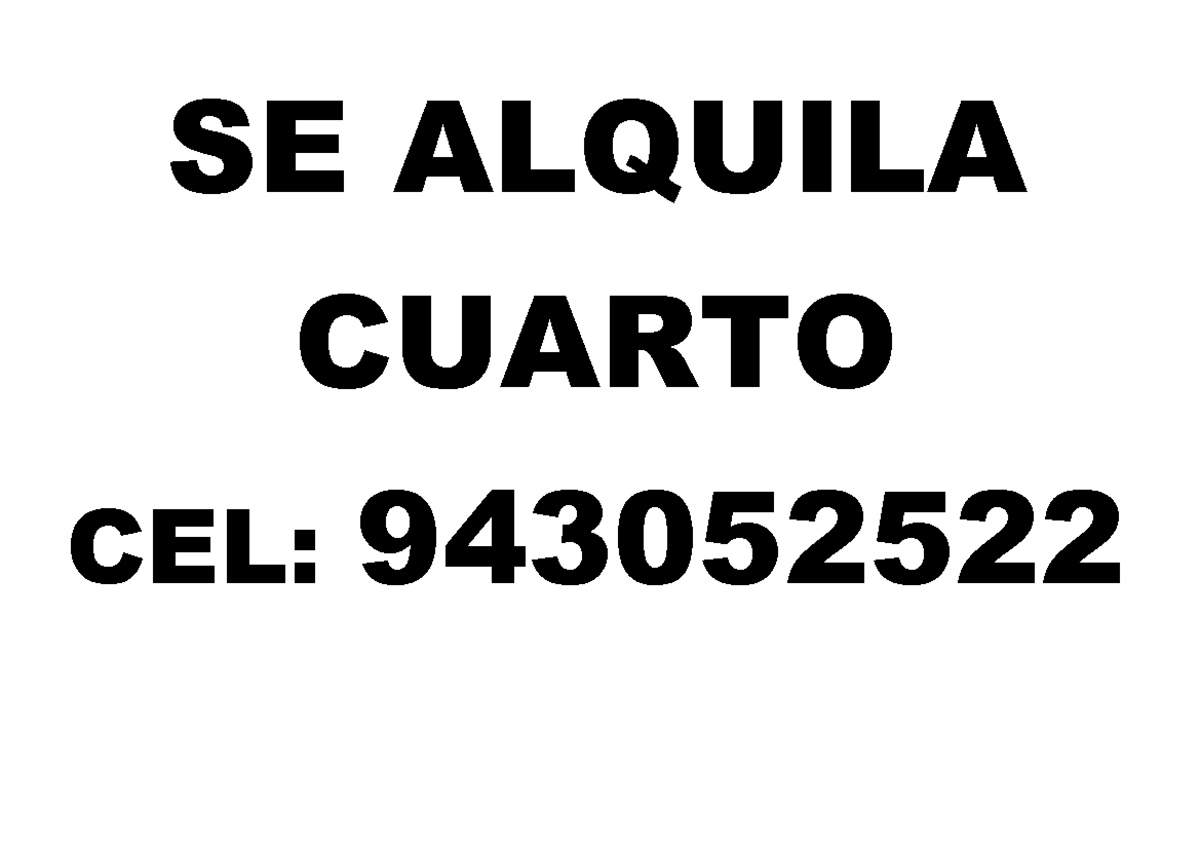 SE Alquila Cuarto - Ofrezcan - Programa Alfa - Comunicación - SE ...
