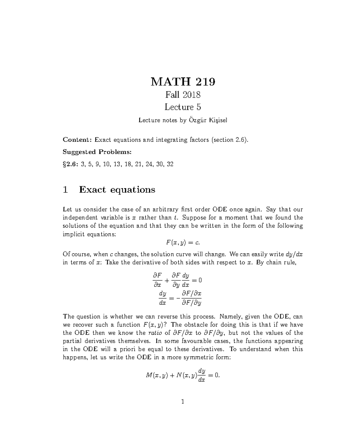 tem20035 lecture notes - MATH 219 Fall 2018 Lecture 5 Lecture notes ...