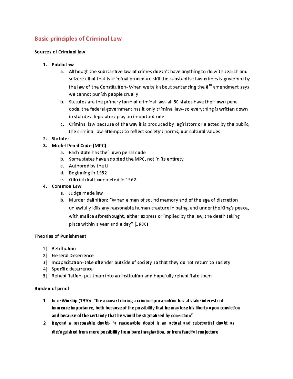 Basic principles of Criminal Law - Basic principles of Criminal Law ...