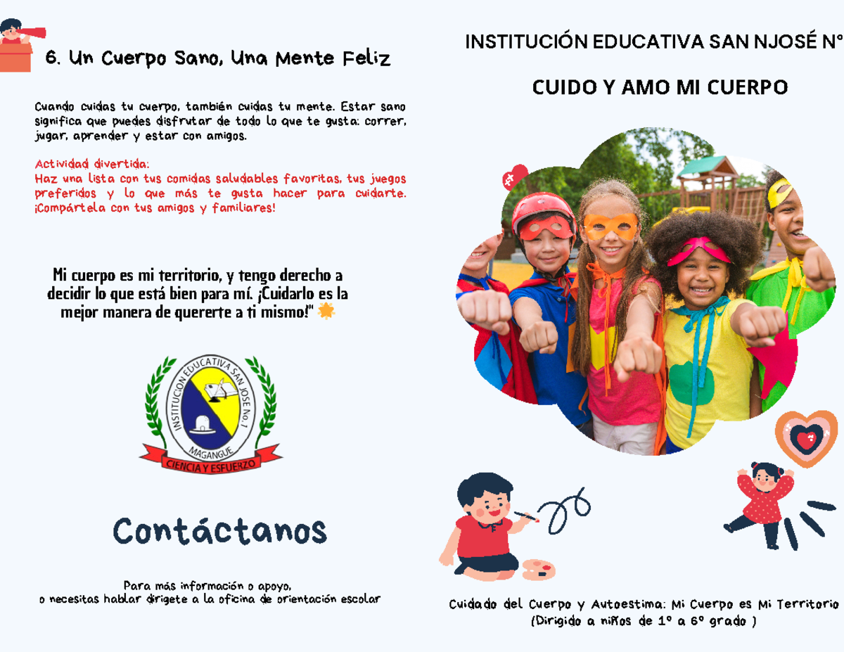 Folleto cuido y amo mi cuerpo - Contáctanos CUIDO Y AMO MI CUERPO ...