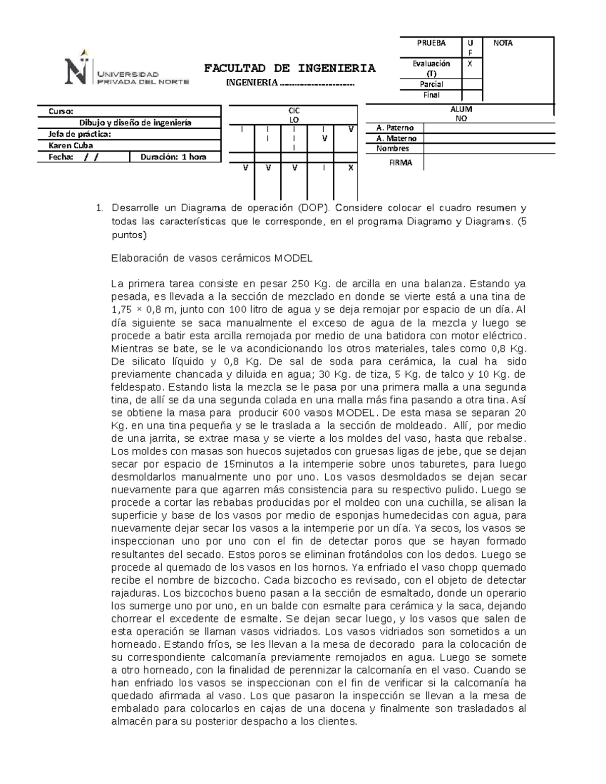 JP- Parcial-2023 - ... - FACULTAD DE INGENIERIA INGENIERIA ............................... 1 ...