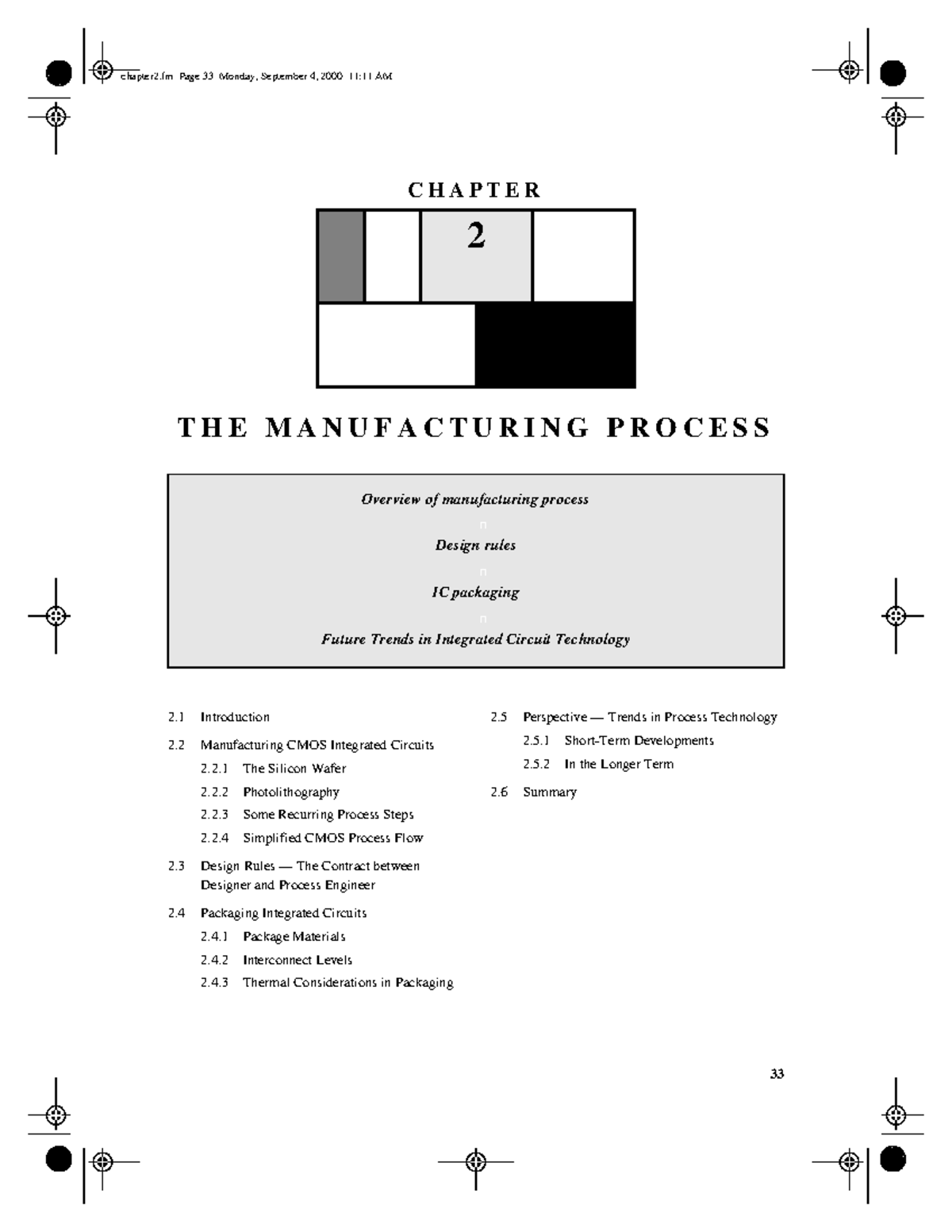 Chapter 2 - Classical Mechanics - 33 C H A P T E R 2 T H E M A N U F A ...