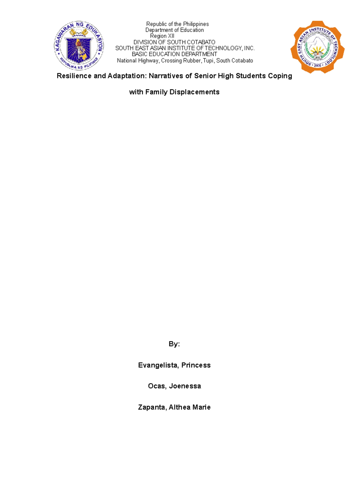 Chap 1 final poknat - draft for chap 1 in PR 1 - Department of ...