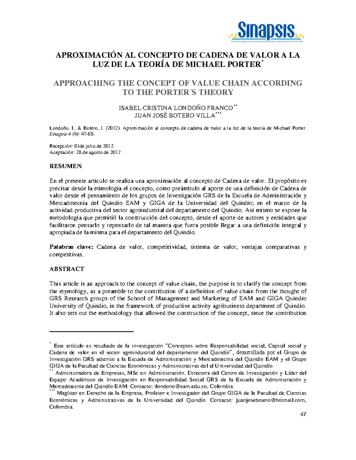 Dialnet-Aproximacion Al Concepto De Cadena De Valor ALa Luz De La Teo ...