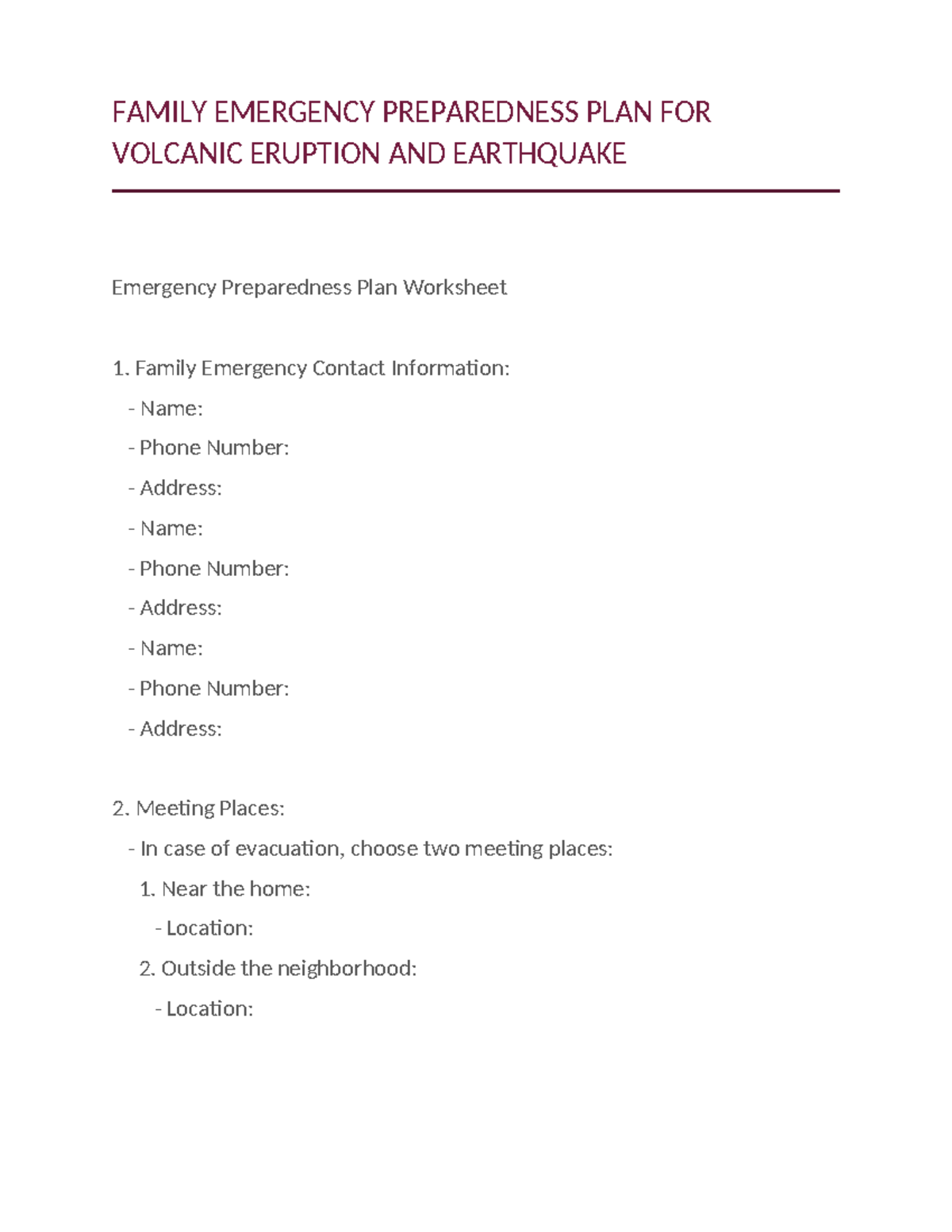 Worksheet worksheet - Science and Technology - FAMILY EMERGENCY ...