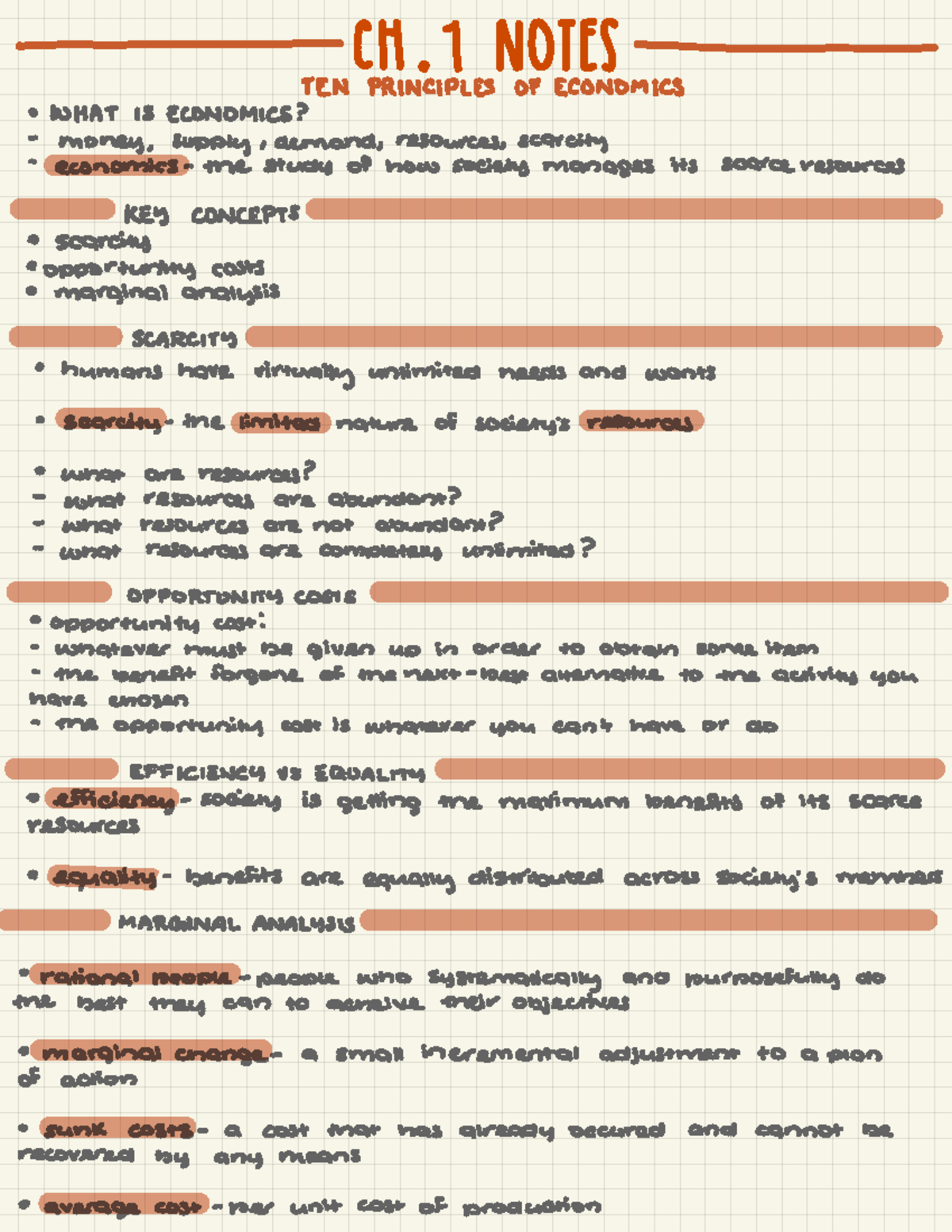 Principles Of Macroeconomics Ch. 1 Notes -11-1 NOTES - TEN PRINCIPLES ...