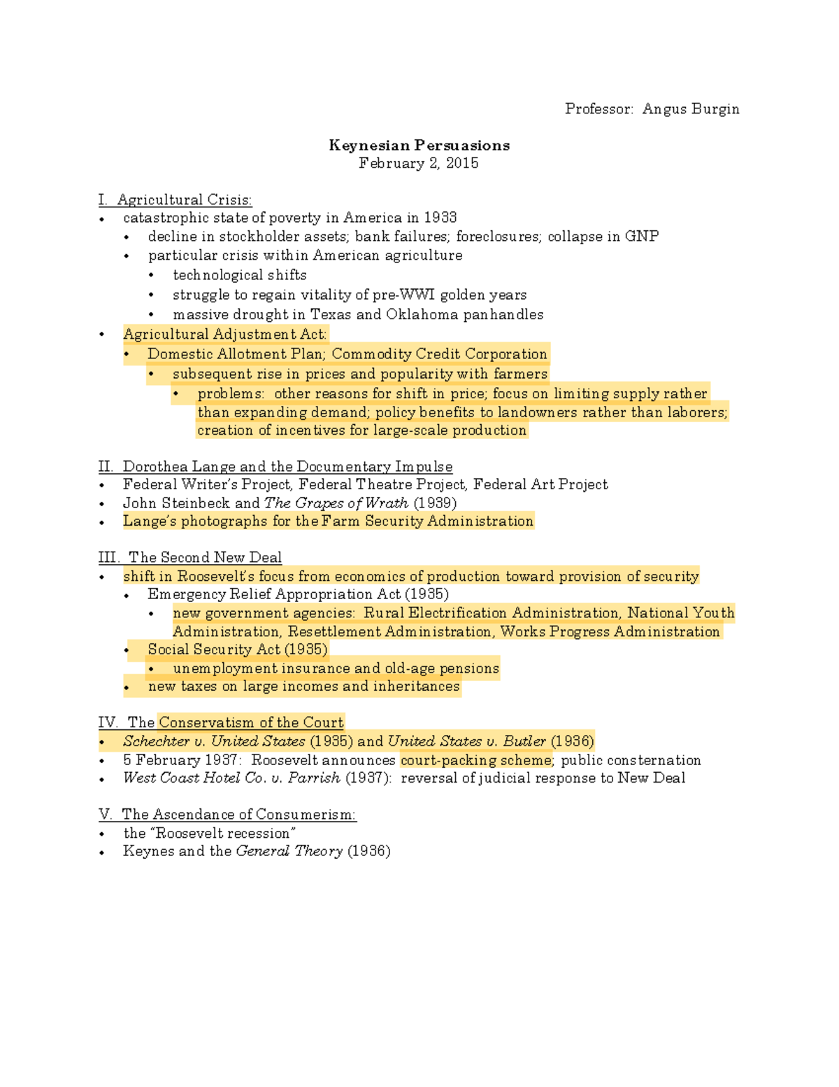 Lecture 3 - Professor: Angus Burgin Keynesian Persuasions February 2 ...