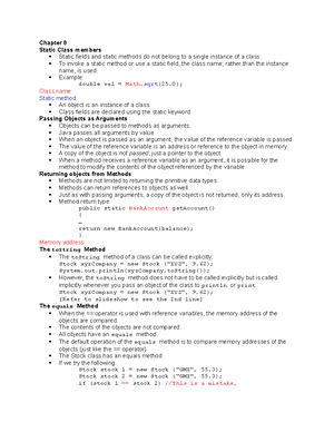 Chapter 10 - Notes on inheritance - Chapter 10- Inheritance What is ...