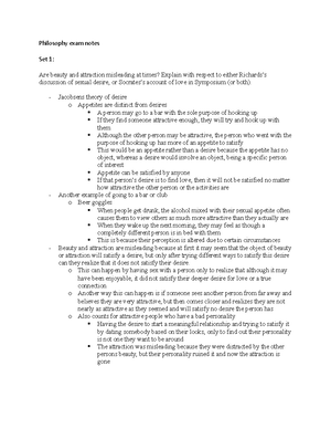 Philosophy of Beauty and Aesthetics PHL 365 Notes - Philosophy of ...
