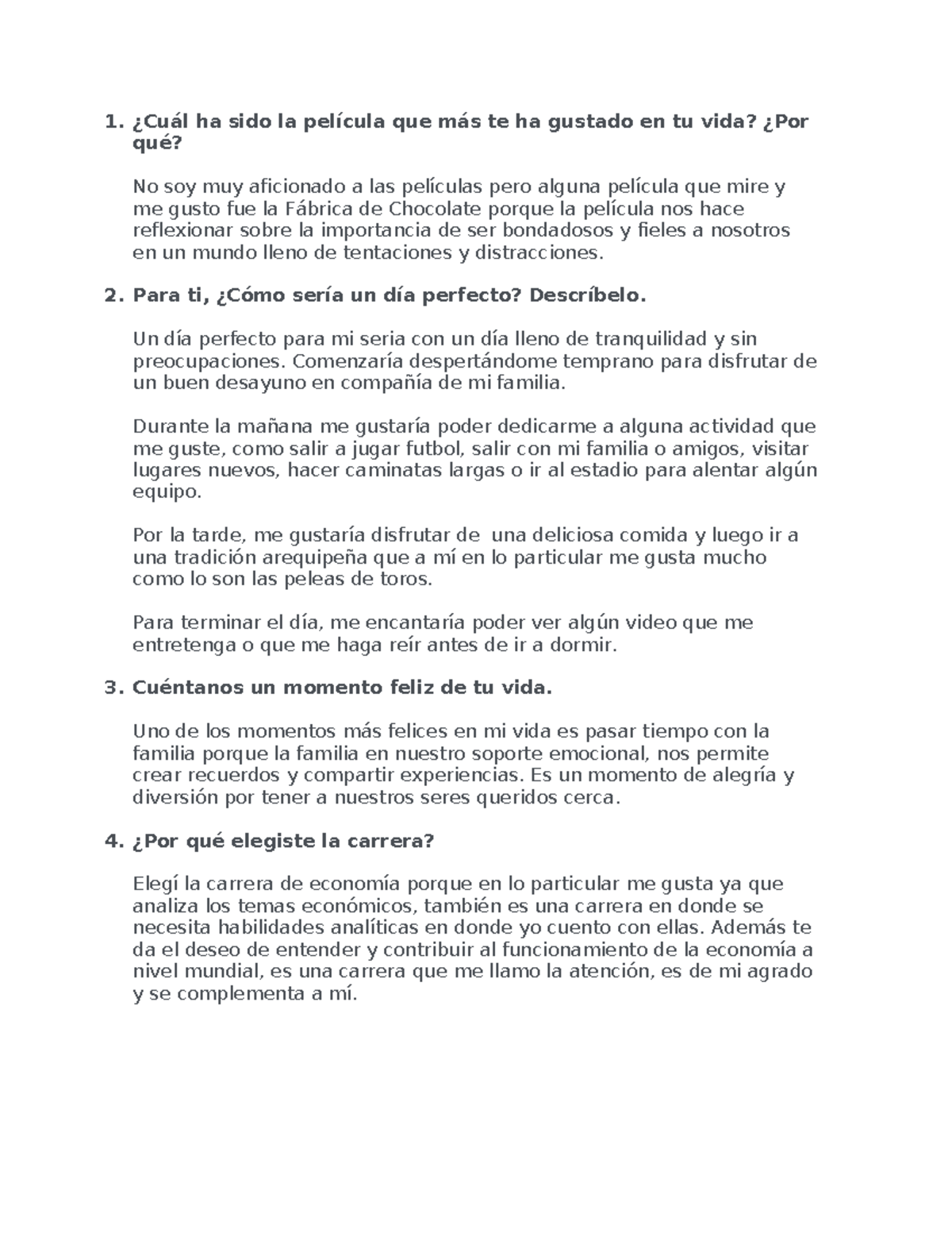 IVU Actividad 1 Brayan Felipe - ¿Cuál ha sido la película que más te ha ...