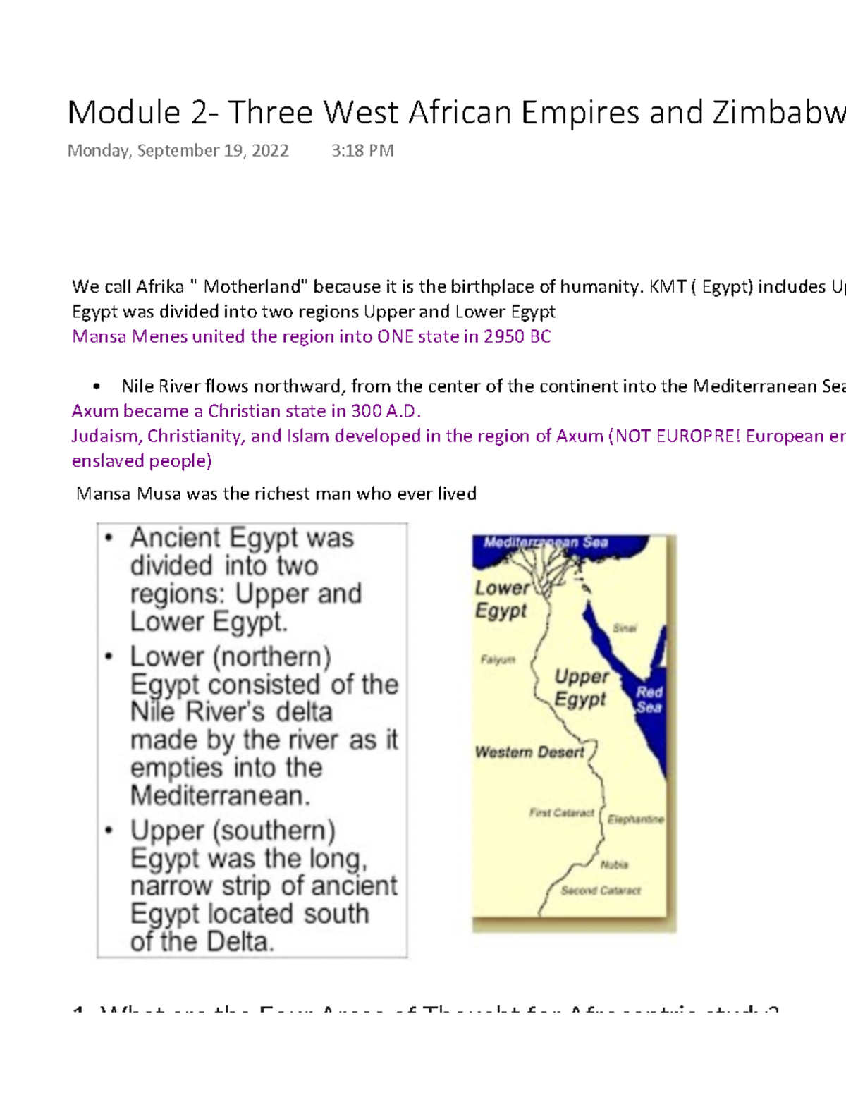 Module 2- Three West African Empires and Zimbabwe - We call Afrika ...