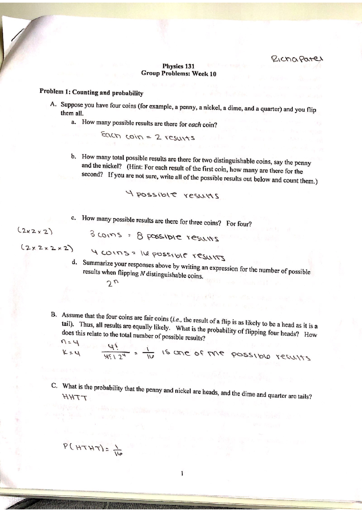 Group Problems 10 2019 1101130303 - PHYS 132 - Studocu