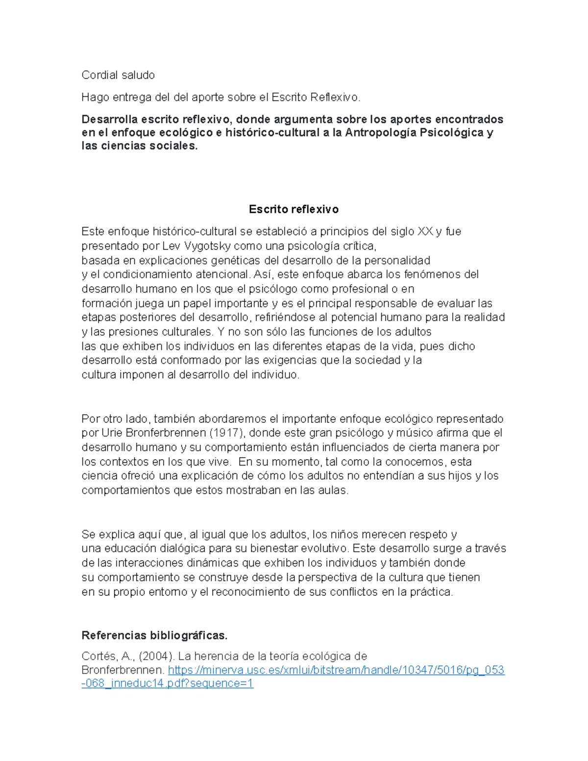 Escrito reflexivo - Desarrolla escrito reflexivo, donde argumenta sobre ...