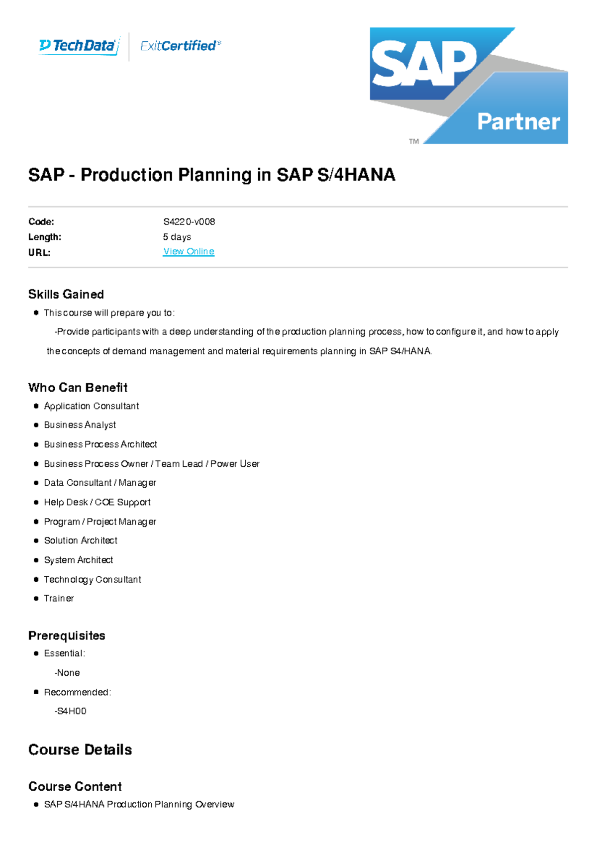 Production planning in sap s4hana - SAP - Production Planning in SAP S ...