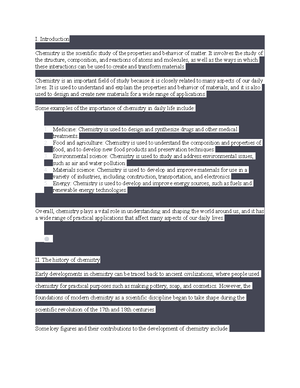 lab week 11 - walkthrough - CHEM 105 - Studocu