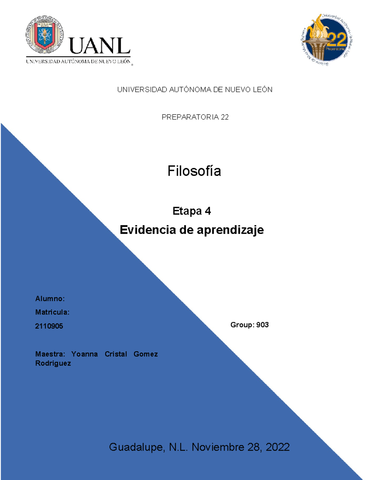 DARS EV4 Filo - practicas - fisica general - Filosofía Etapa 4 Evidencia de aprendizaje Alumno ...