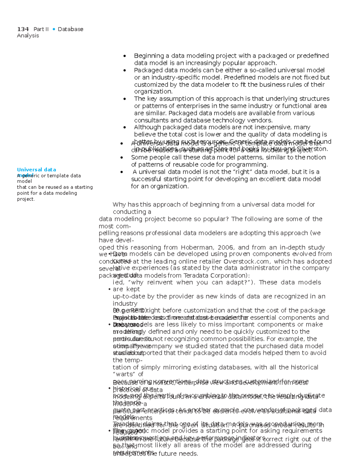 174 Important Lecture Notes 134 Part Ii • Database Analysis Beginning A Data Modeling