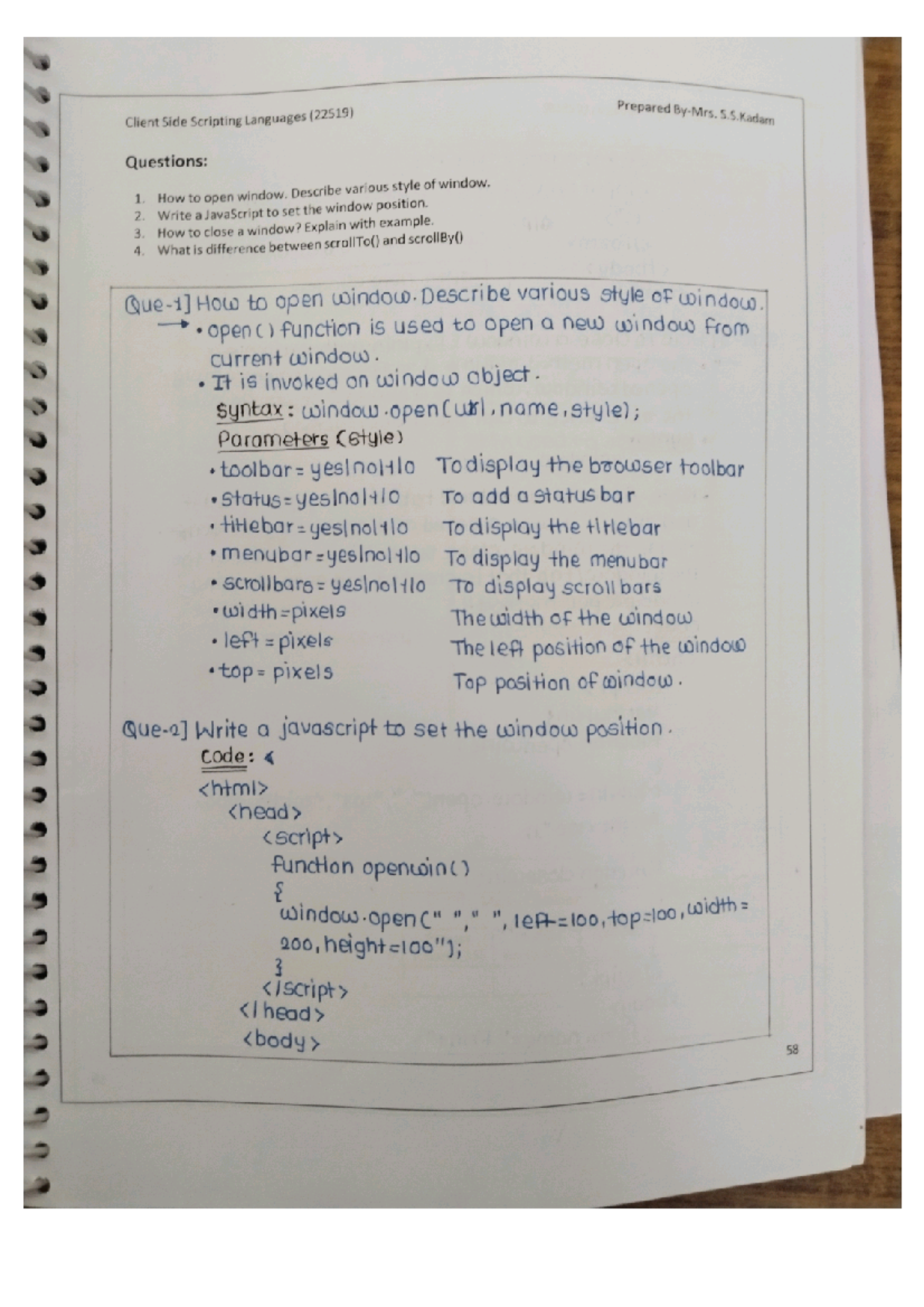 Css manual pr 11 to 16 - Ok css manhal - Client Side Scripting Languages (22519) Prepared S.S ...