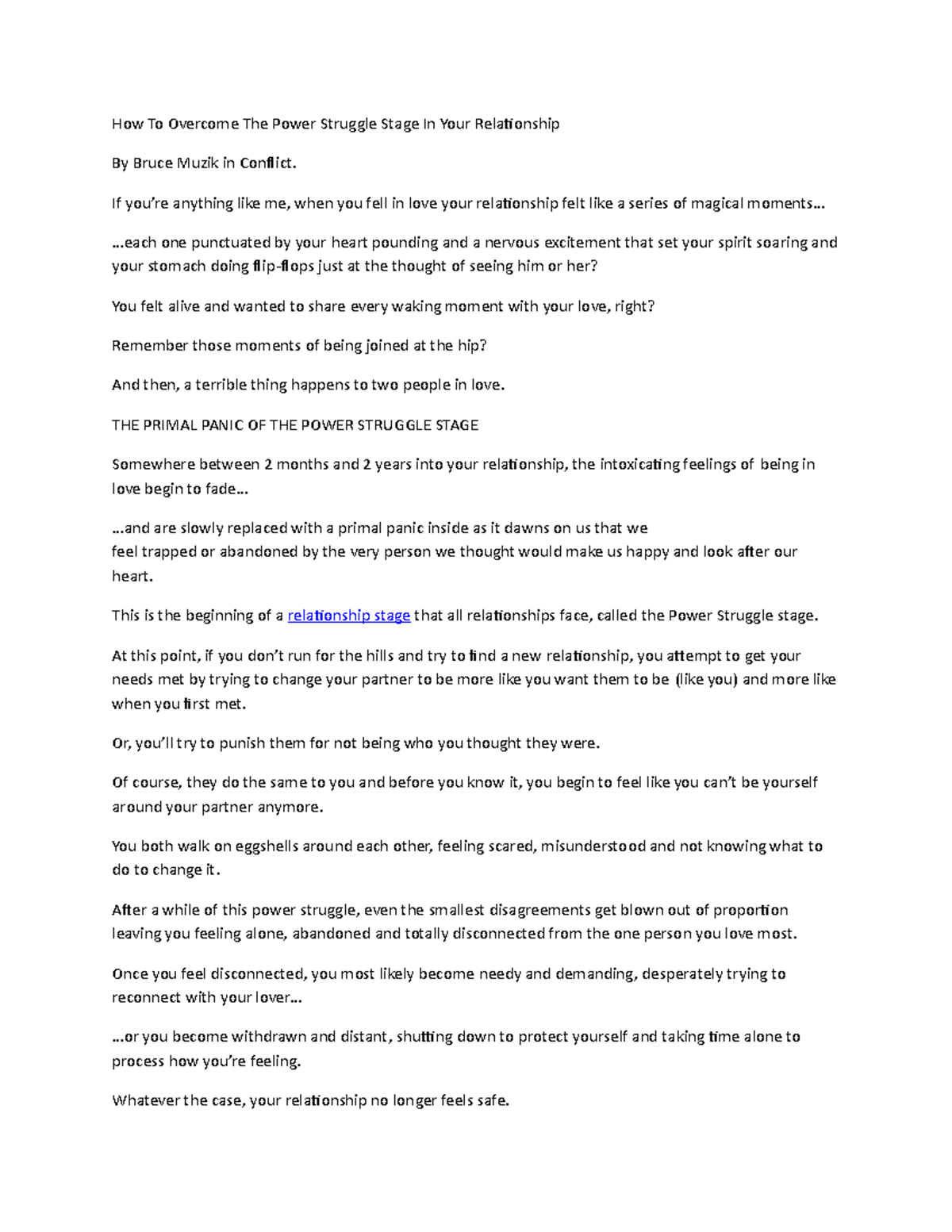 How To Overcome The Power Struggle Stage In Your Relationship - If you ...