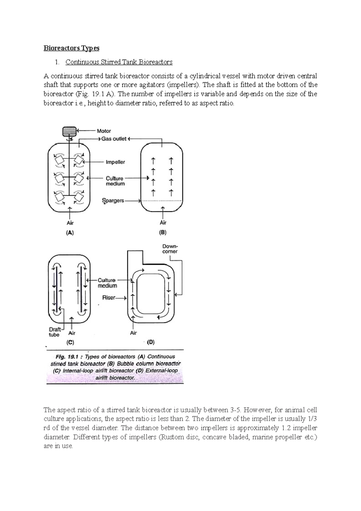 Bioreactors Types - Important topic - Bioreactors Types Continuous ...